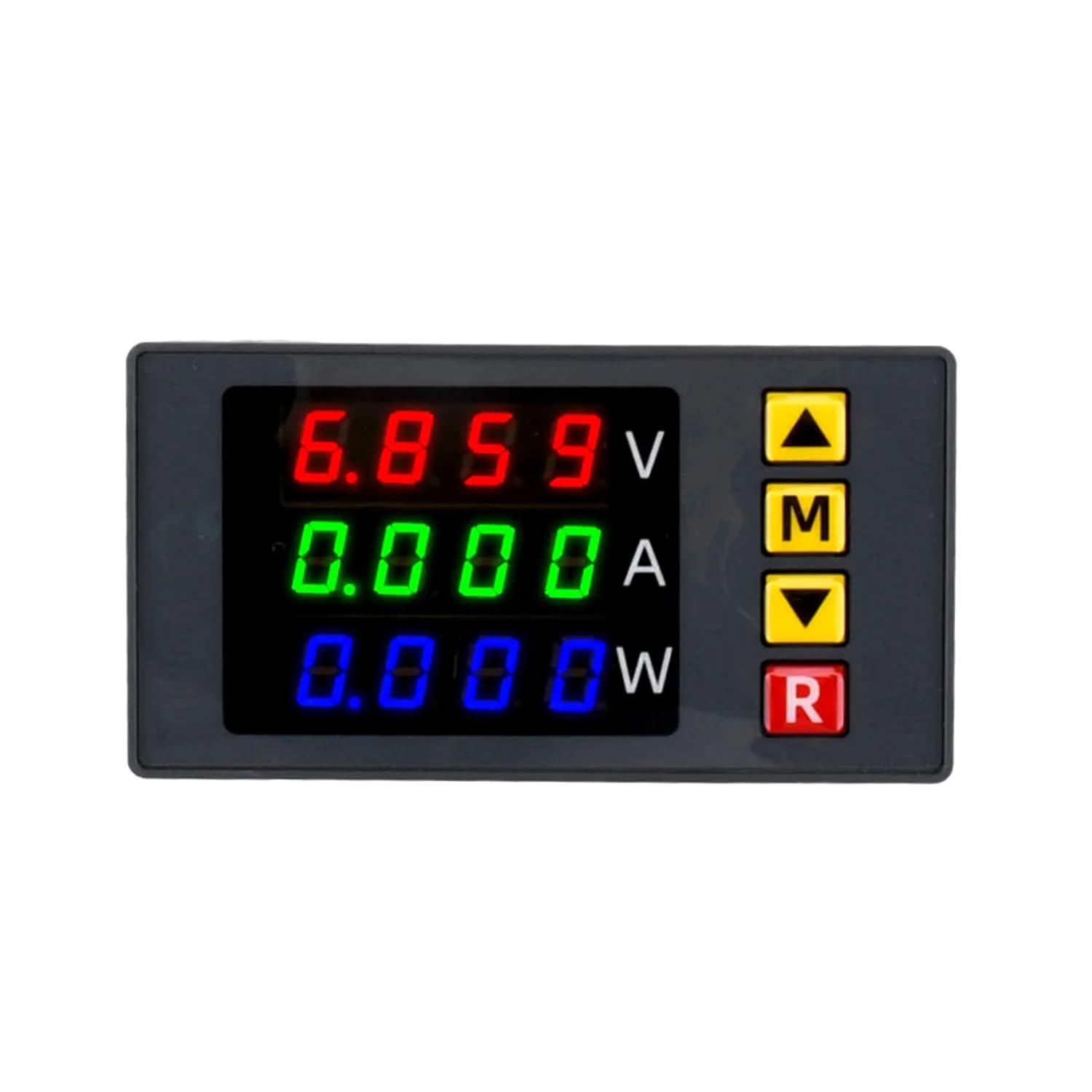 DC Watt Meter 3 in 1, 0-100V 10A 1000W Power Meter with Multi-Colour D ...