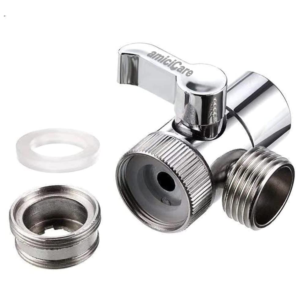 Tap Diverter Valve Faucet Splitter, Water Tap Connector with F22 Input ...