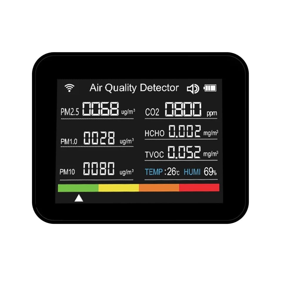 13-in-1 WiFi Smart Air Quality Monitor – CO2, Temp, Humidity Sensor wi ...