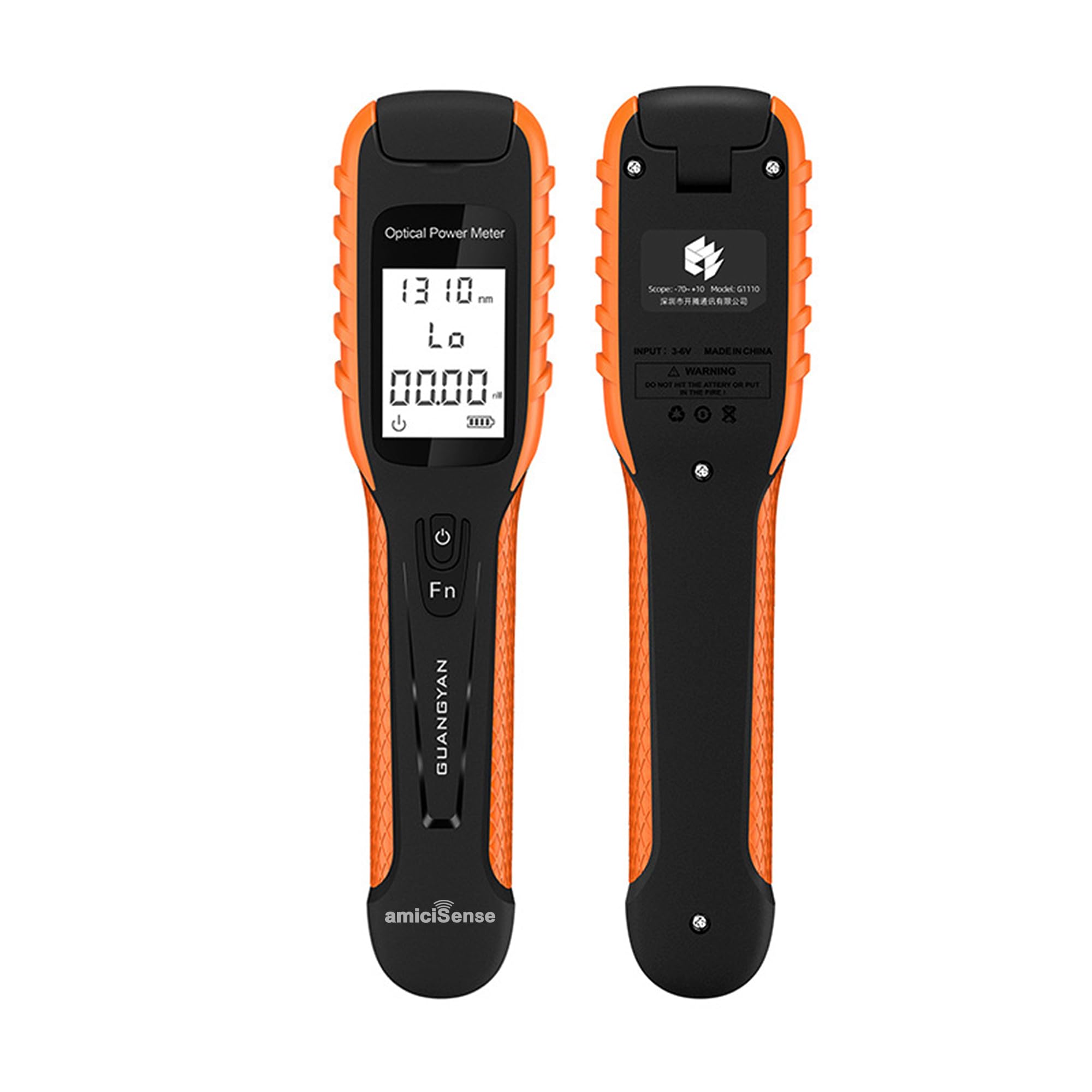Optical Fiber Meter, 800–1700nm Rechargeable Tester with 7 Wavelengths ...
